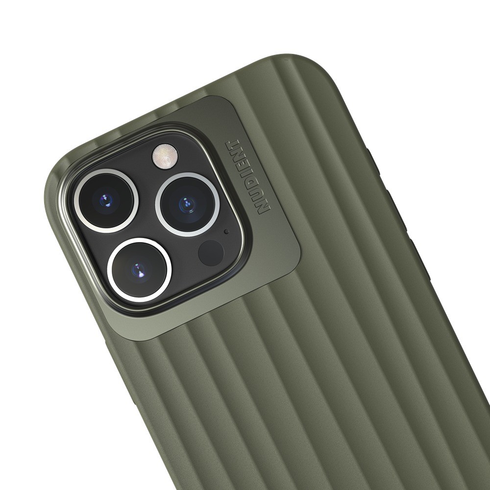 Nudient - iPhone 16 Pro Max - Skal - Bold MagSafe - Olive Green | Tele2 ...